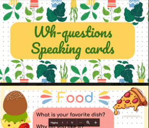 Speaking cards - Wh Questions