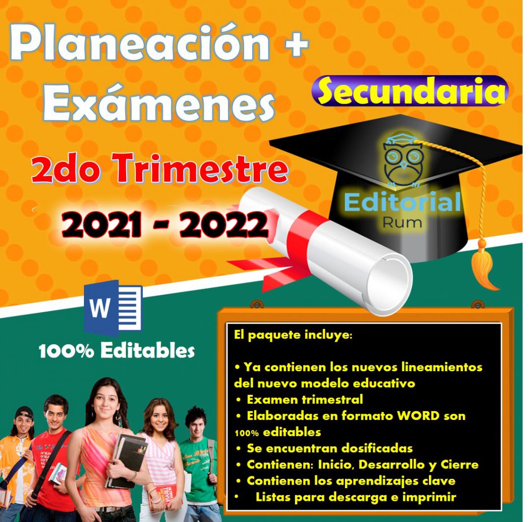 Planeaciones de Secundaria Trimestrales 2021-2022 (Aprende en Casa)