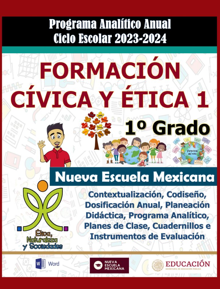 Programa Analítico Anual Telesecundaria Primer Grado 2024