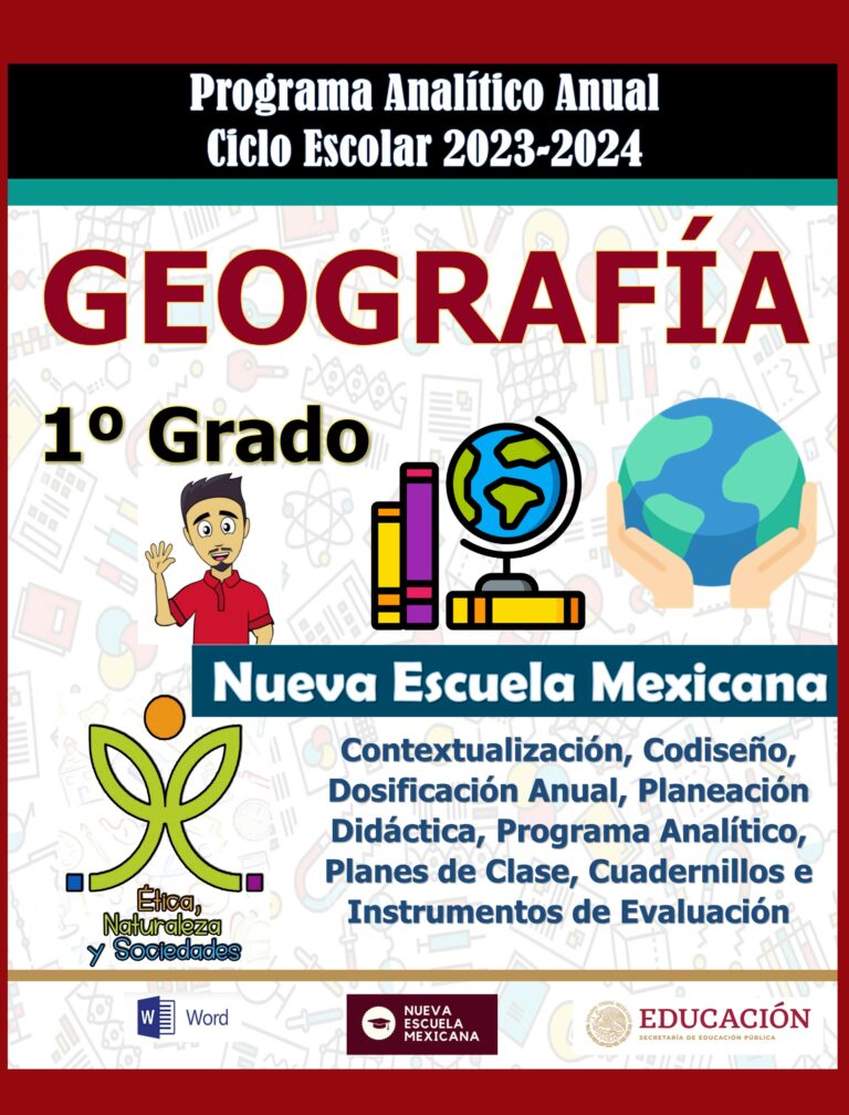Programa Analítico Anual GEOGRAFÍA Secundaria 1º (Ciclo Escolar 2023 – 2024)
