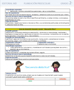 Planeacion de Abril Para Preescolar (Día del Niño)