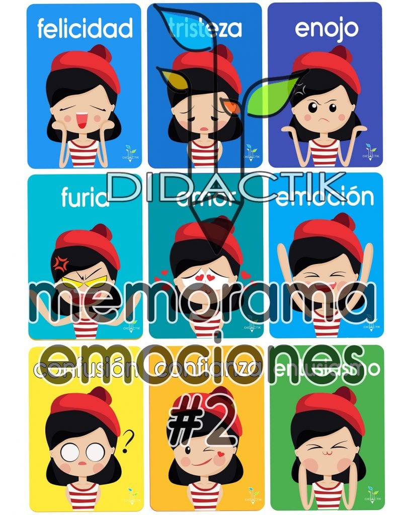 Memorama de Emociones Para Imprimir - El Niño Aprenderá y se divertirá