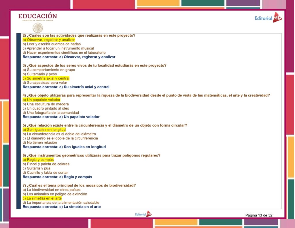 Examen de Sexto de Primaria | Evaluaciones por Asignatura PDF