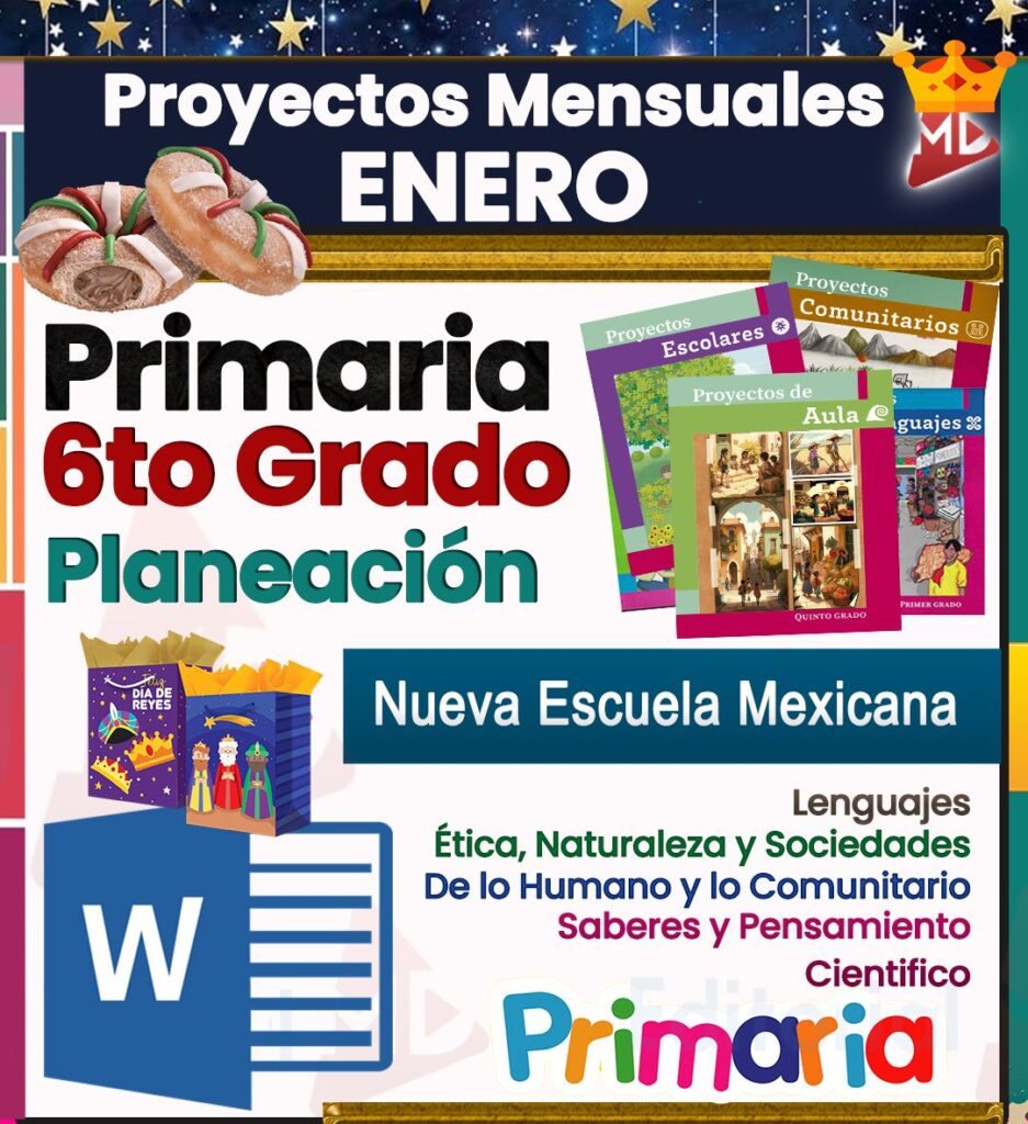 Planeación de Enero de Sexto Grado de Primaria 2025 - 2026 NEM