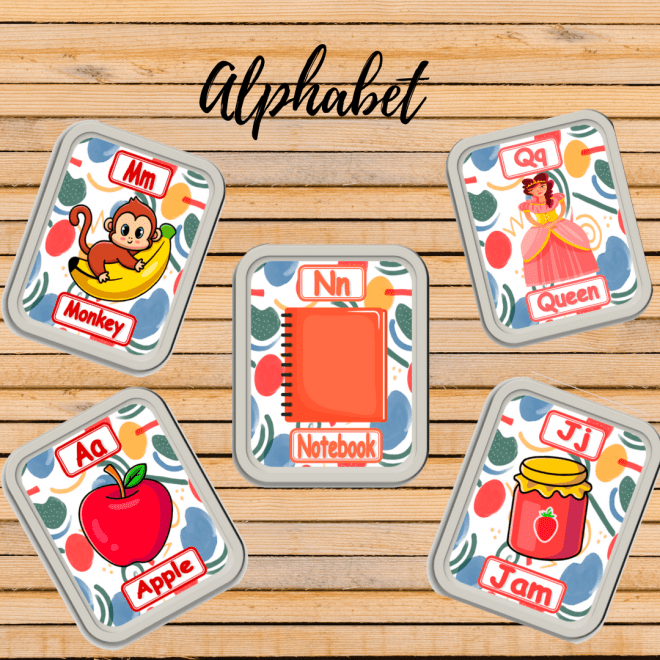 Tarjetas del alfabeto - alphabet flascards