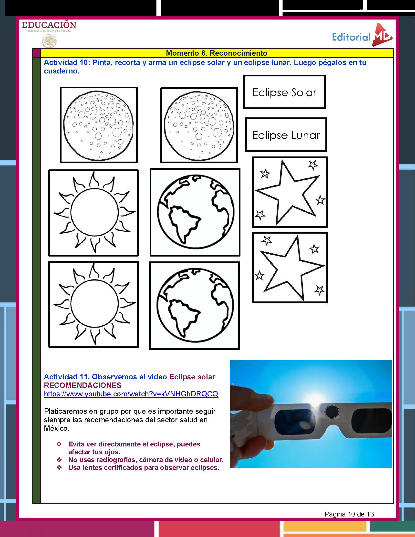 Proyecto Escolar Eclipses “El Día que amaneció dos veces” (1° y 2 ...