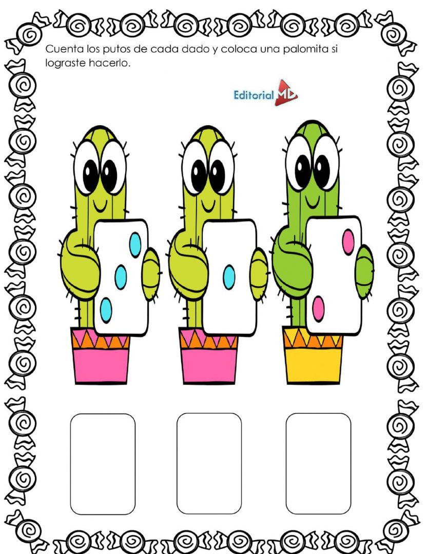 Recortables y Actividades de los números (1 al 10) En PDF Para Imprimir