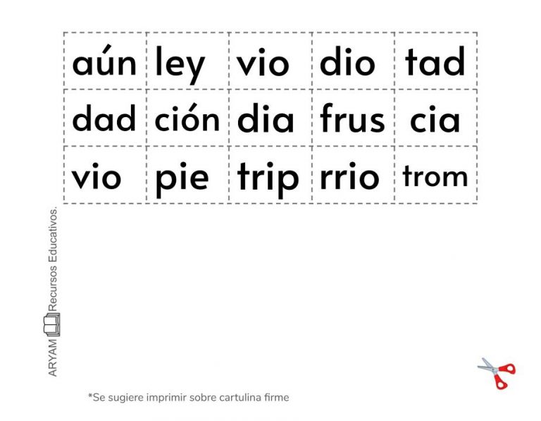 Recortables de Letras y Sílabas | 2021