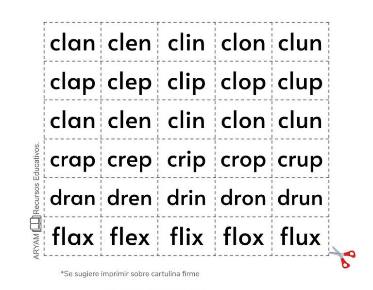 Recortables de Letras y Sílabas | 2021