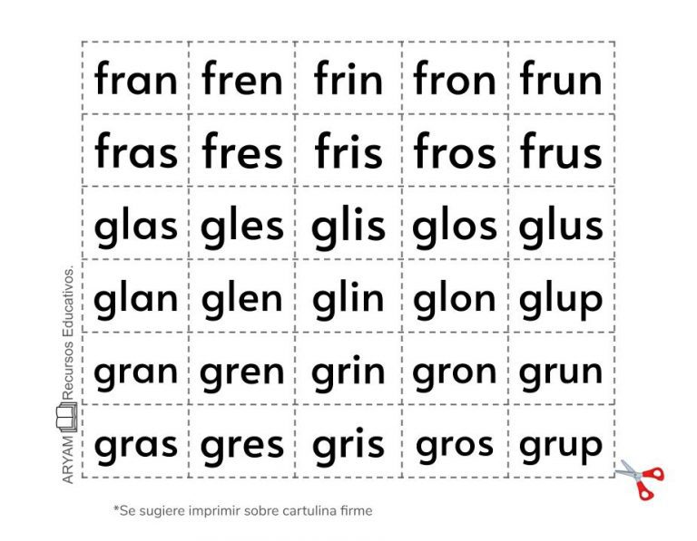 Recortables de Letras y Sílabas | 2021