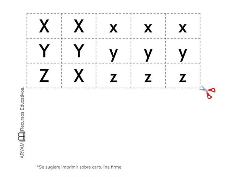 Recortables de Letras y Sílabas en PDF