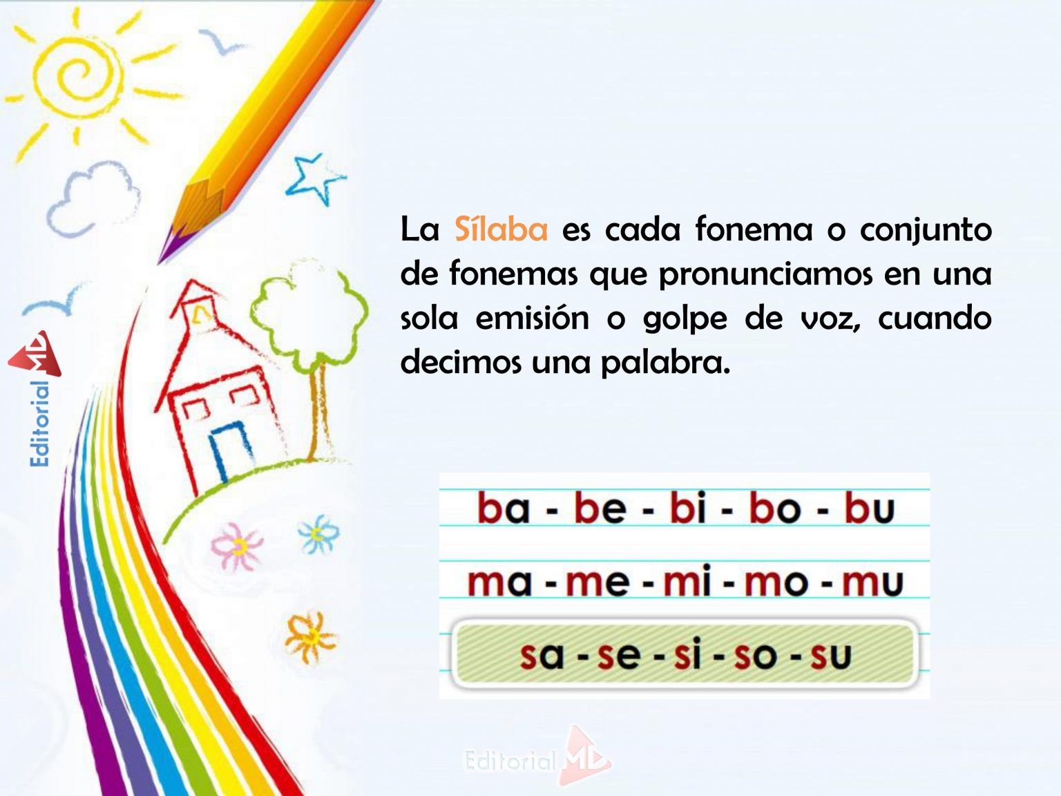 Material de apoyo para iniciación a la lectura