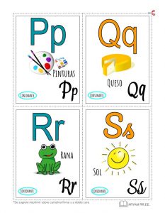 Mis tarjetas: ABECEDARIO (Fichas Imprimibles)