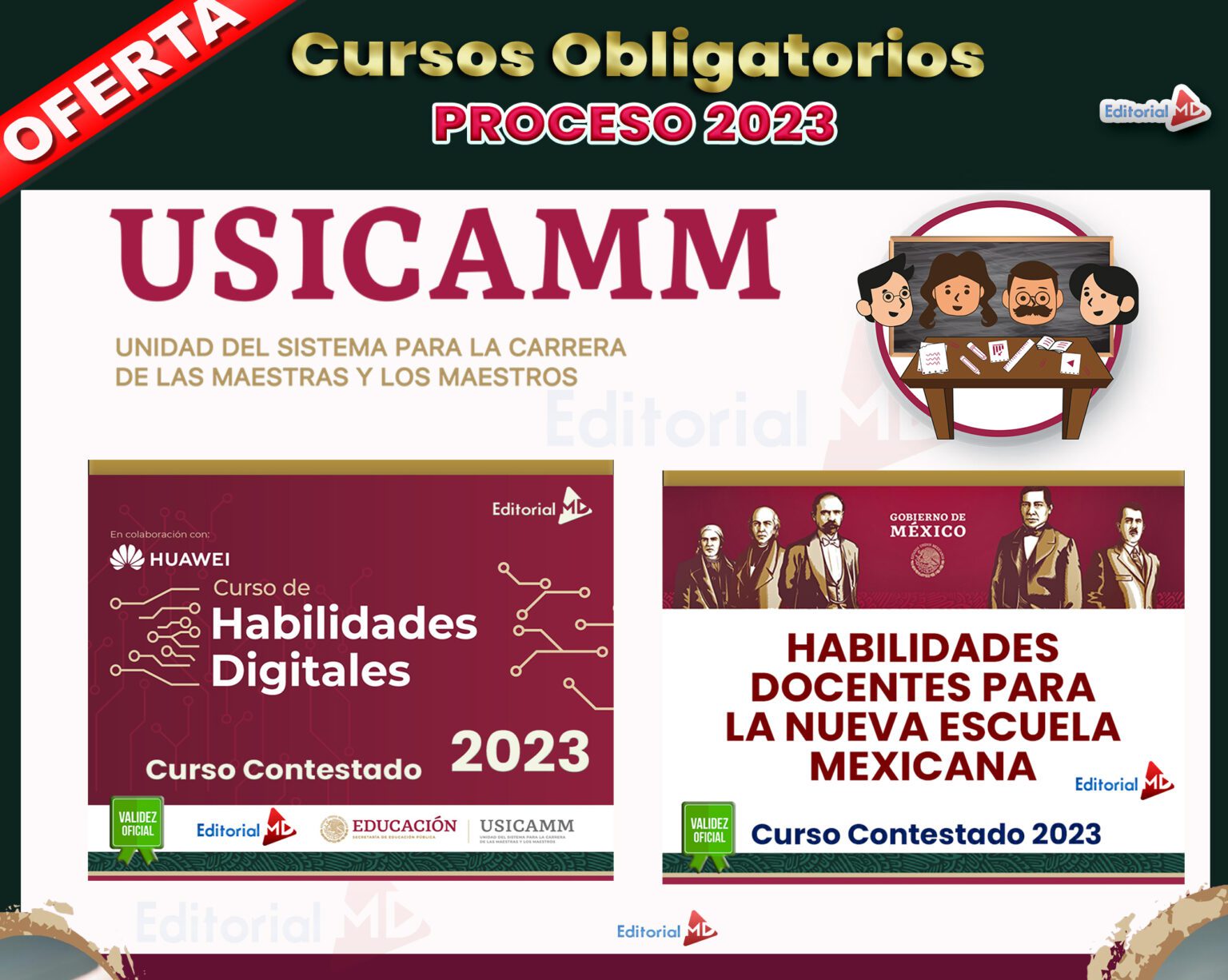 Paquete Cursos Obligatorios Proceso USICAMM 2023 [Habilidades Digitales ...