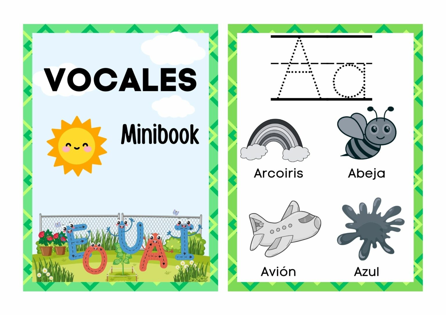 Minibook De Vocales (Para Trabajar los Trazos) en PDF