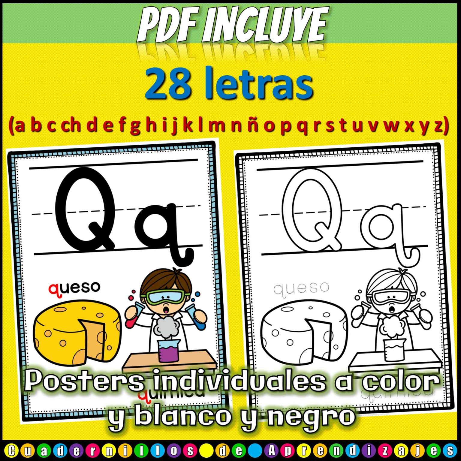 Abecedario Posters y Mantelito Español (Completo)