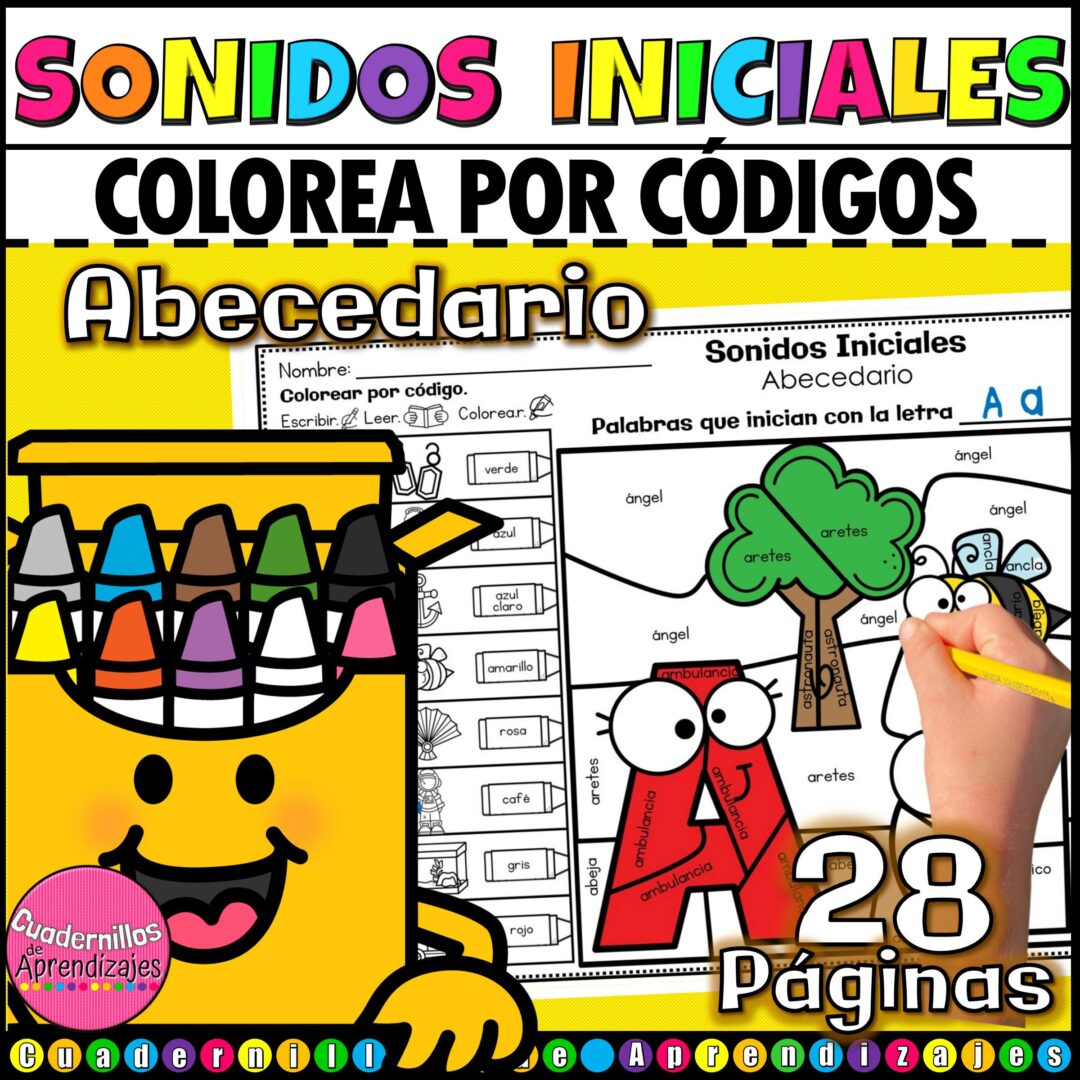 Colorea por Código Sonidos Iniciales (Completo)
