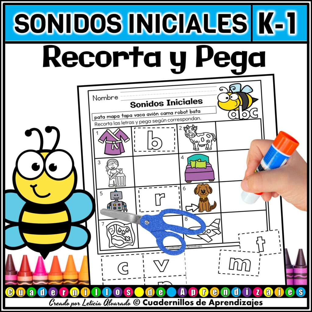 Sonidos Iniciales Recorta y Pega