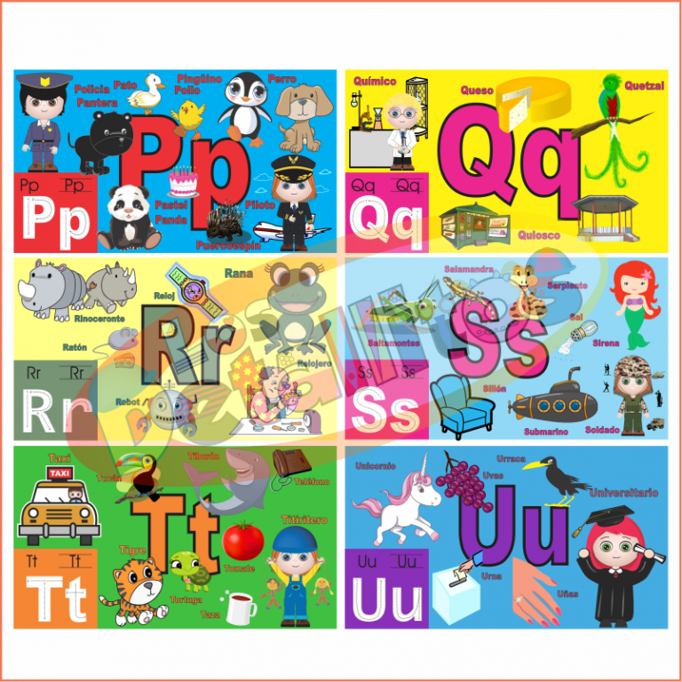 Abecedario Con Ejemplos De Palabras Español