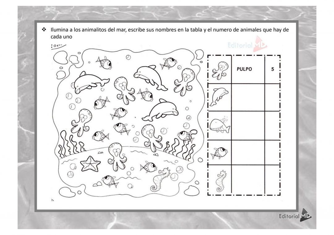 Animales Acuáticos para Niños de Primaria y Preescolar