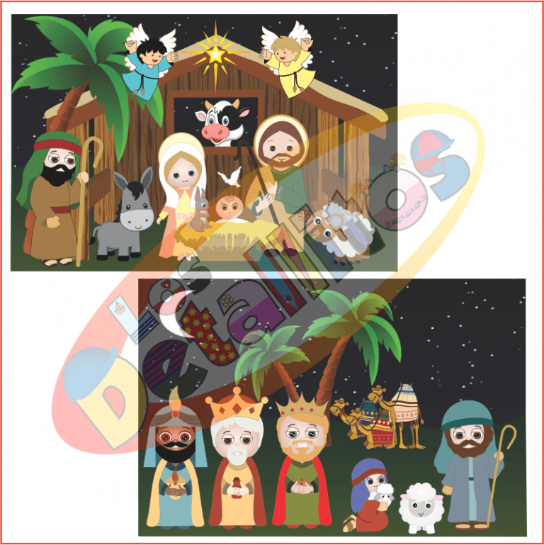 PÓSTER NACIMIENTO DE JESÚS - NAVIDAD