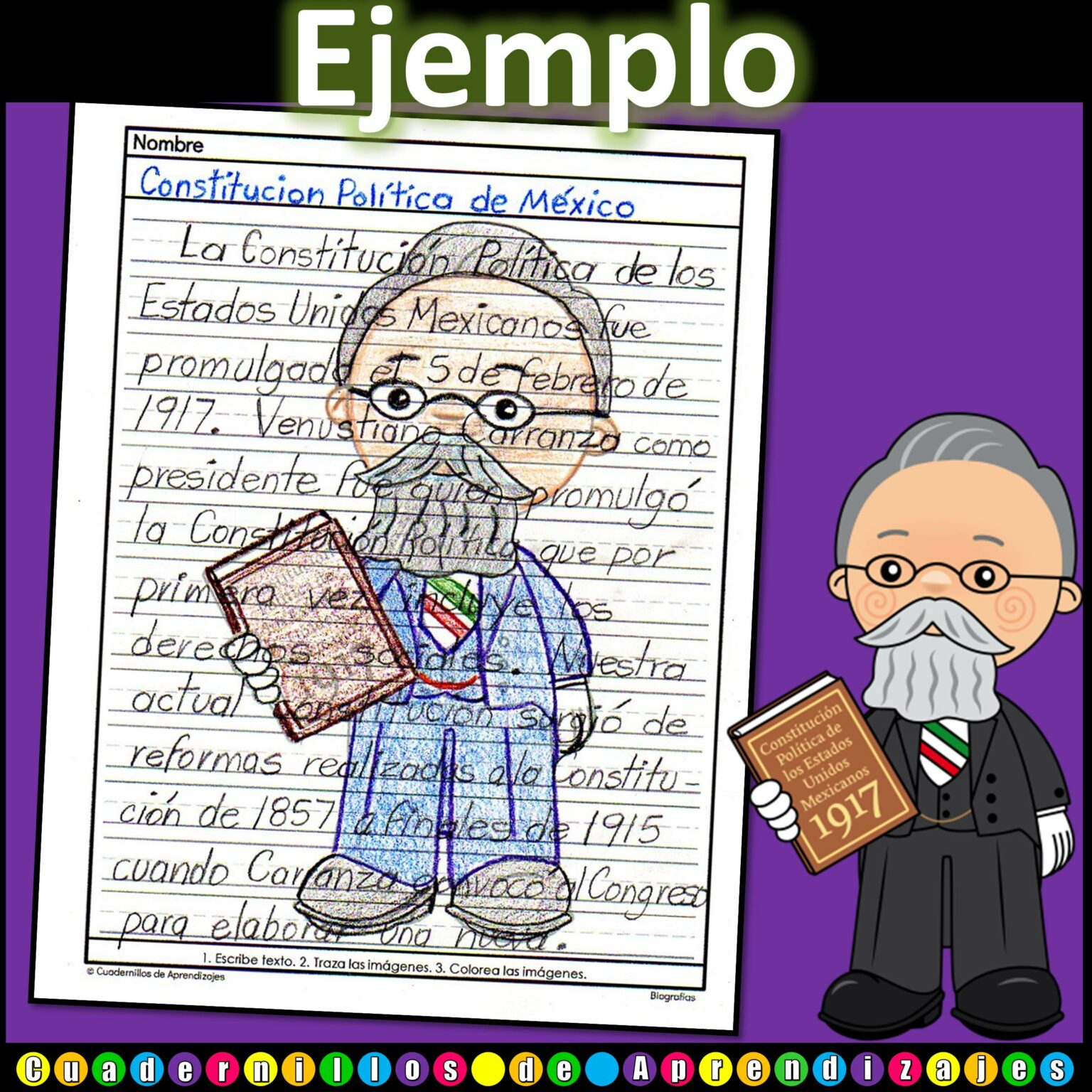 Biografías Set 1 Personajes Historia de México Español