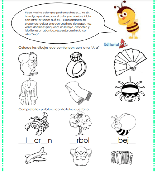 Aprendiendo el Abecedario (Bichikids) | Ejercicios Para Niños