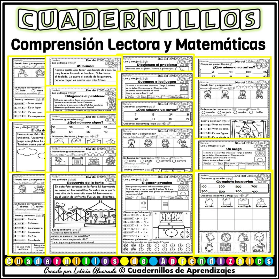 Cuadernillo Día del Niño Comprensión Lectora y Matemáticas (2° Grado)
