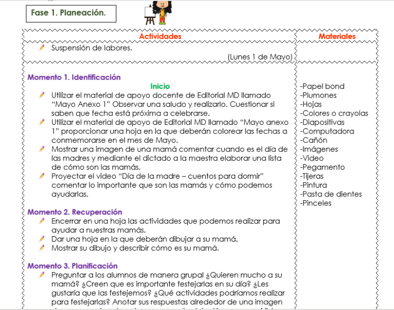 Proyectos de Mayo Para Preescolar - Nueva Escuela Mexicana