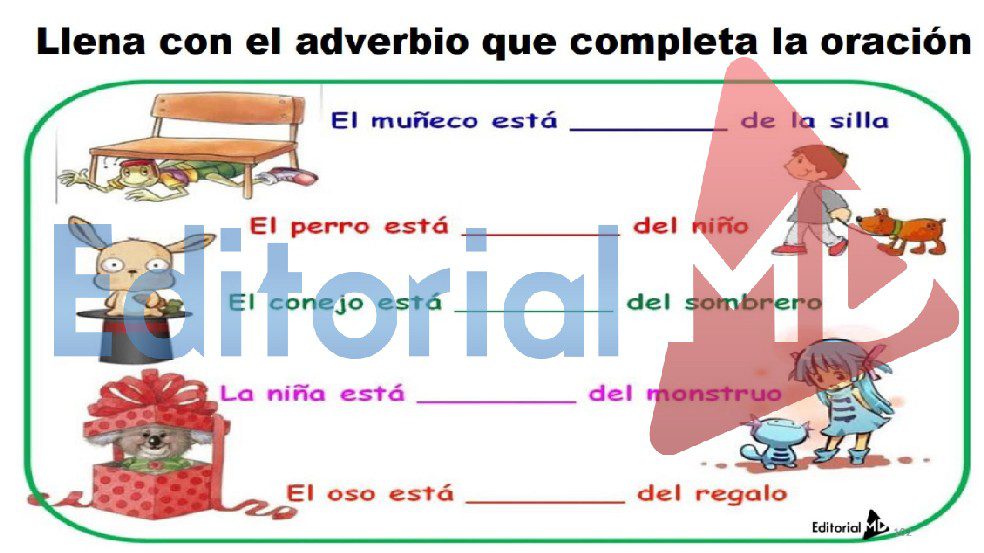 Elementos de la Oracion Para Niños de Primaria