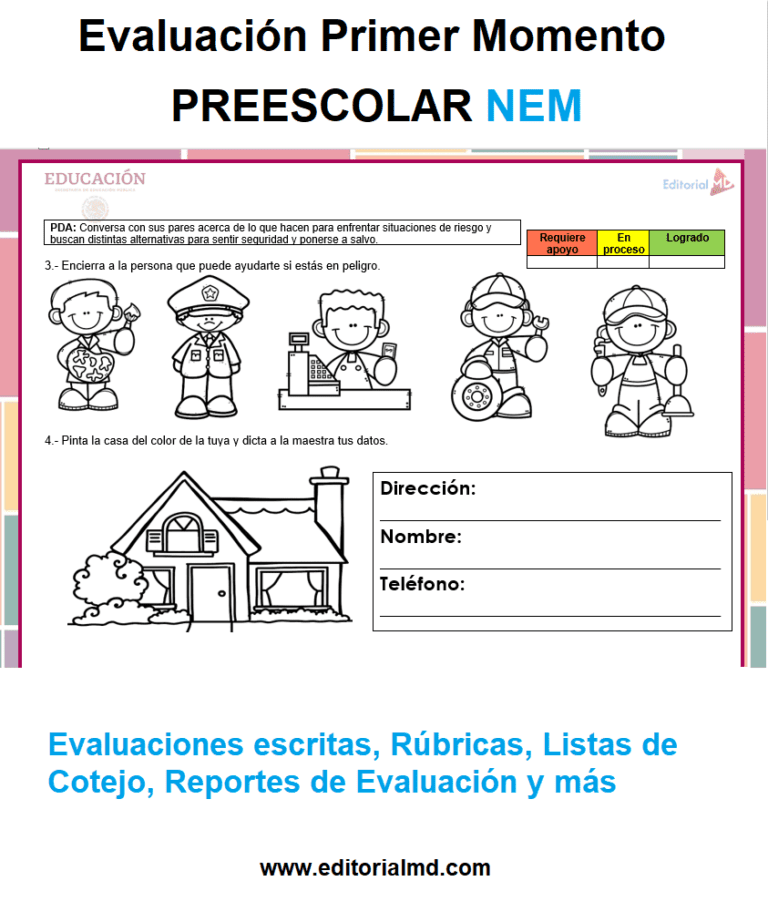 Evaluación Segundo Momento Preescolar 2025 1° 2° Y 3° Grado Descarga 5956
