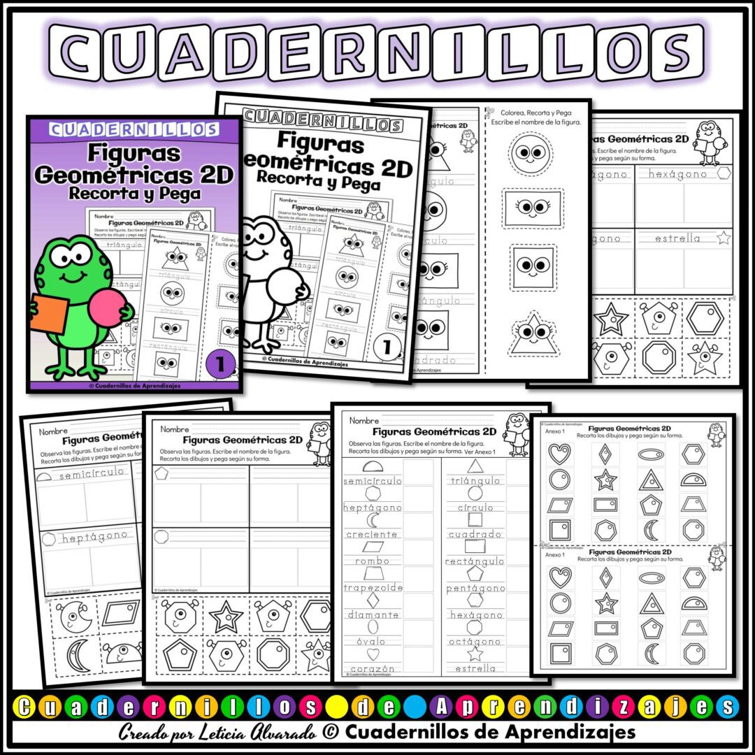 Figuras Geométricas 2D Recorta y Pega