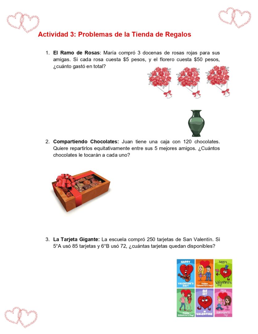 ALBUM MATEMÁTICO DE SAN VALENTÍN