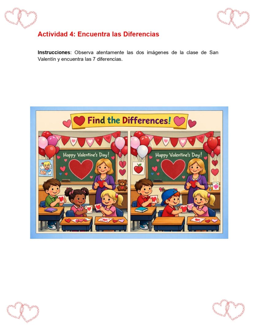 ALBUM MATEMÁTICO DE SAN VALENTÍN