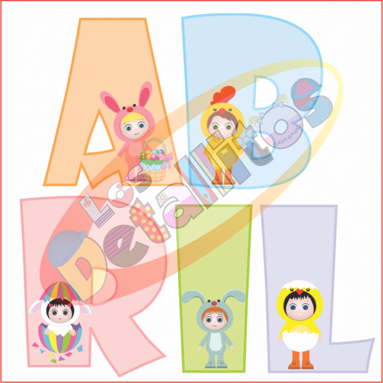 Letras del Mes de Abril: Descarga Gratis en PDF