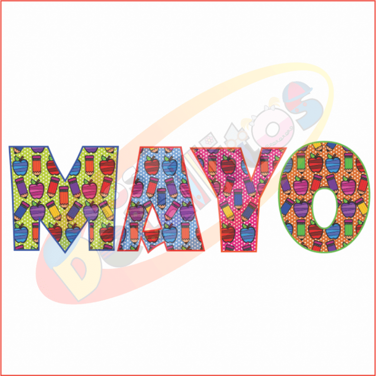 Letras del mes de mayo Para Imprimir: PDF