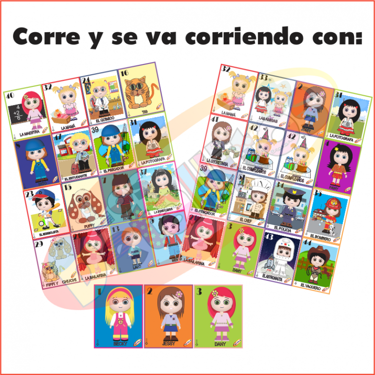 Loterias para Imprimir Para Niños de Primaria y Preescolar en PDF