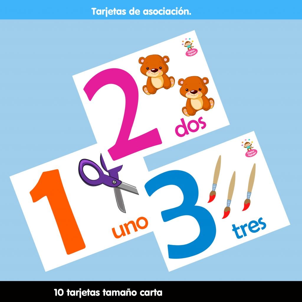 Tarjetas de números Para Imprimir