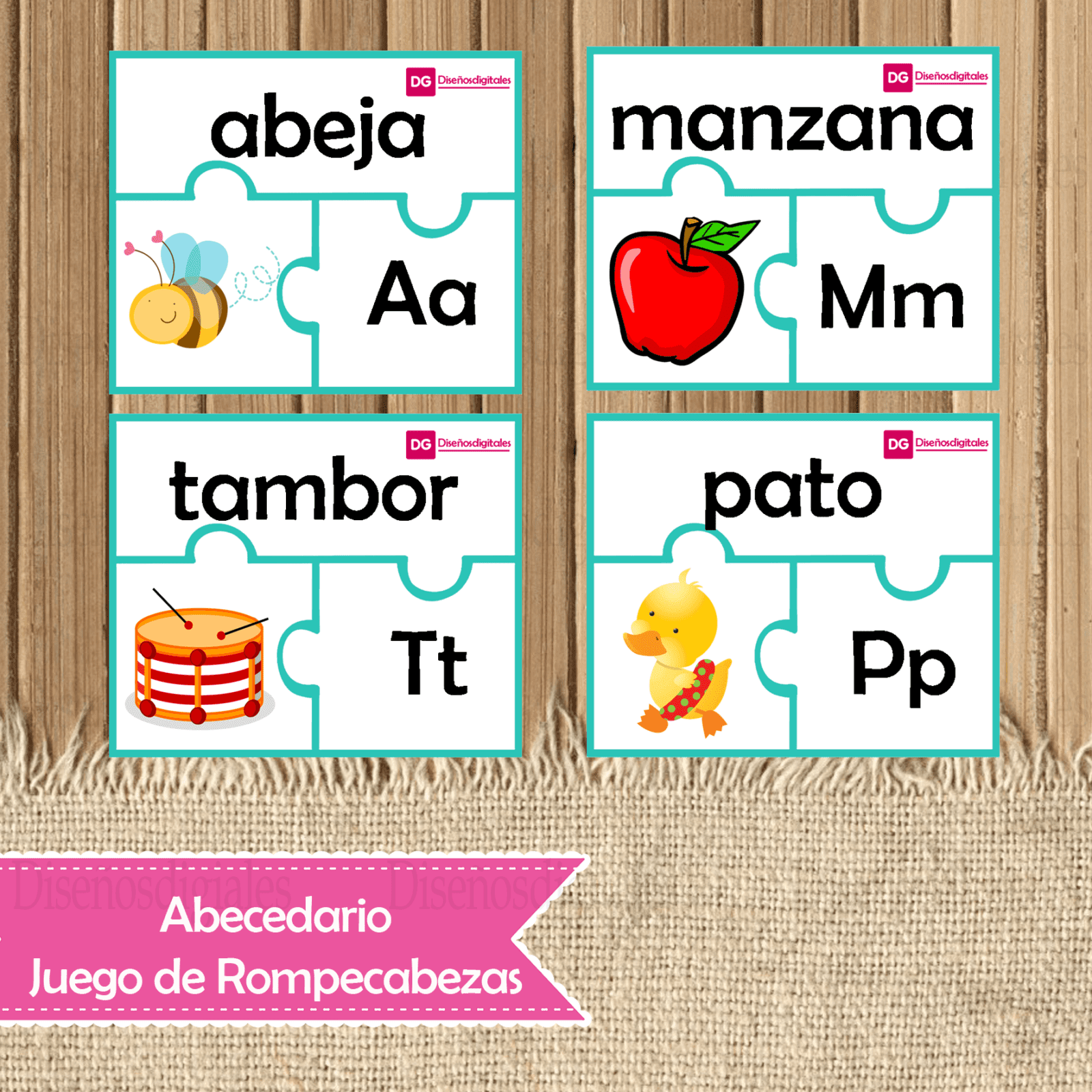 Rompecabezas del Abecedario para Niños