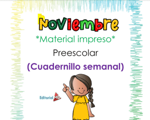 Proyecto de Noviembre para Preescolar (Para Descargar)