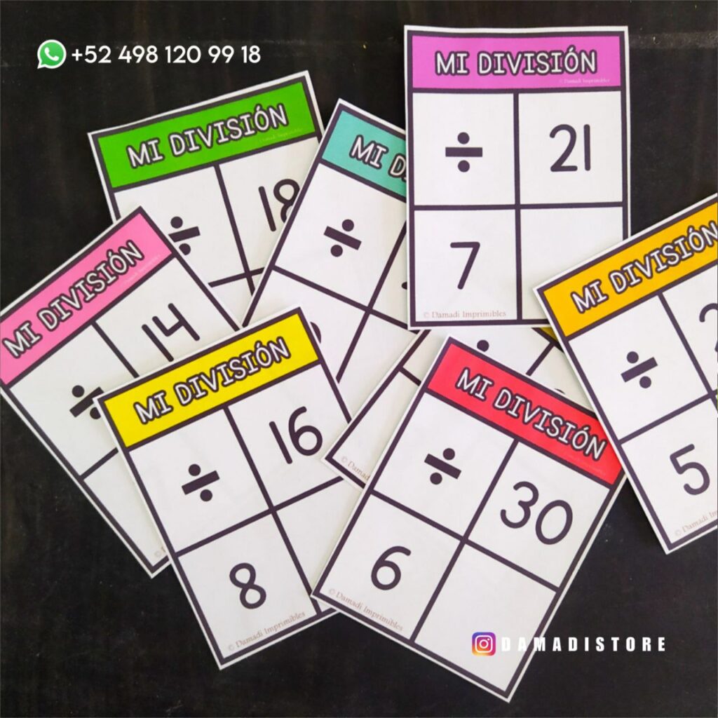 Mini tableros de las divisiones (1-10)