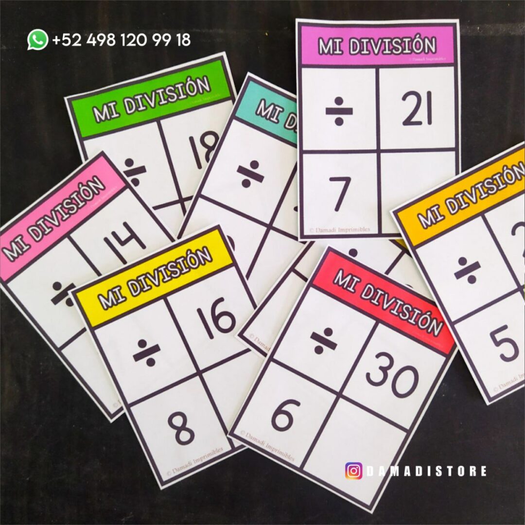 Mini tableros de las divisiones (1-10)