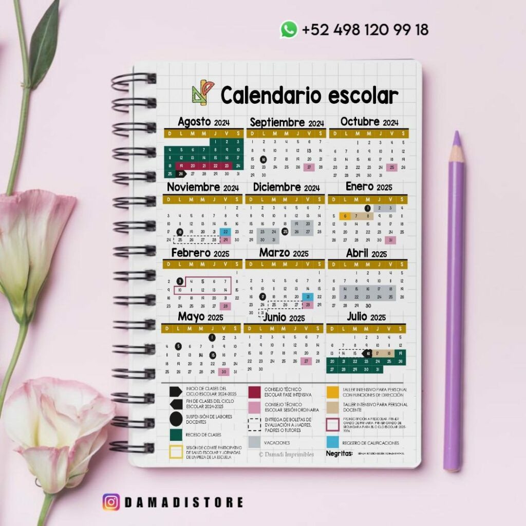 Agenda docente maestro 2024-2025