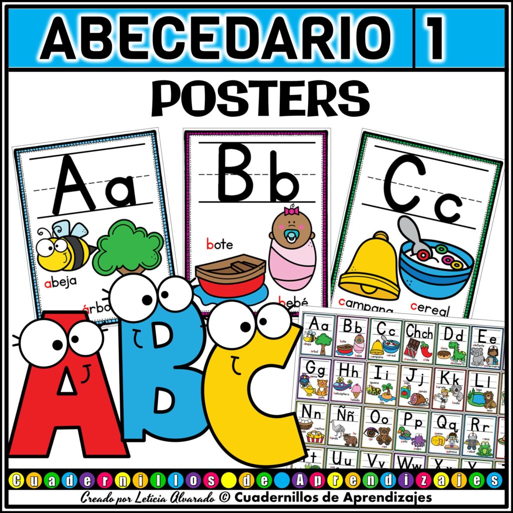 Abecedario Posters y Mantelito Español (Completo)