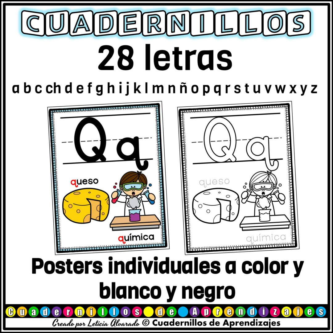 Abecedario Posters y Mantelito Español (Completo)