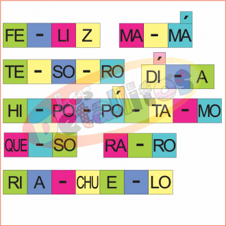 Tarjetas De Sílabas Para Formar Palabras