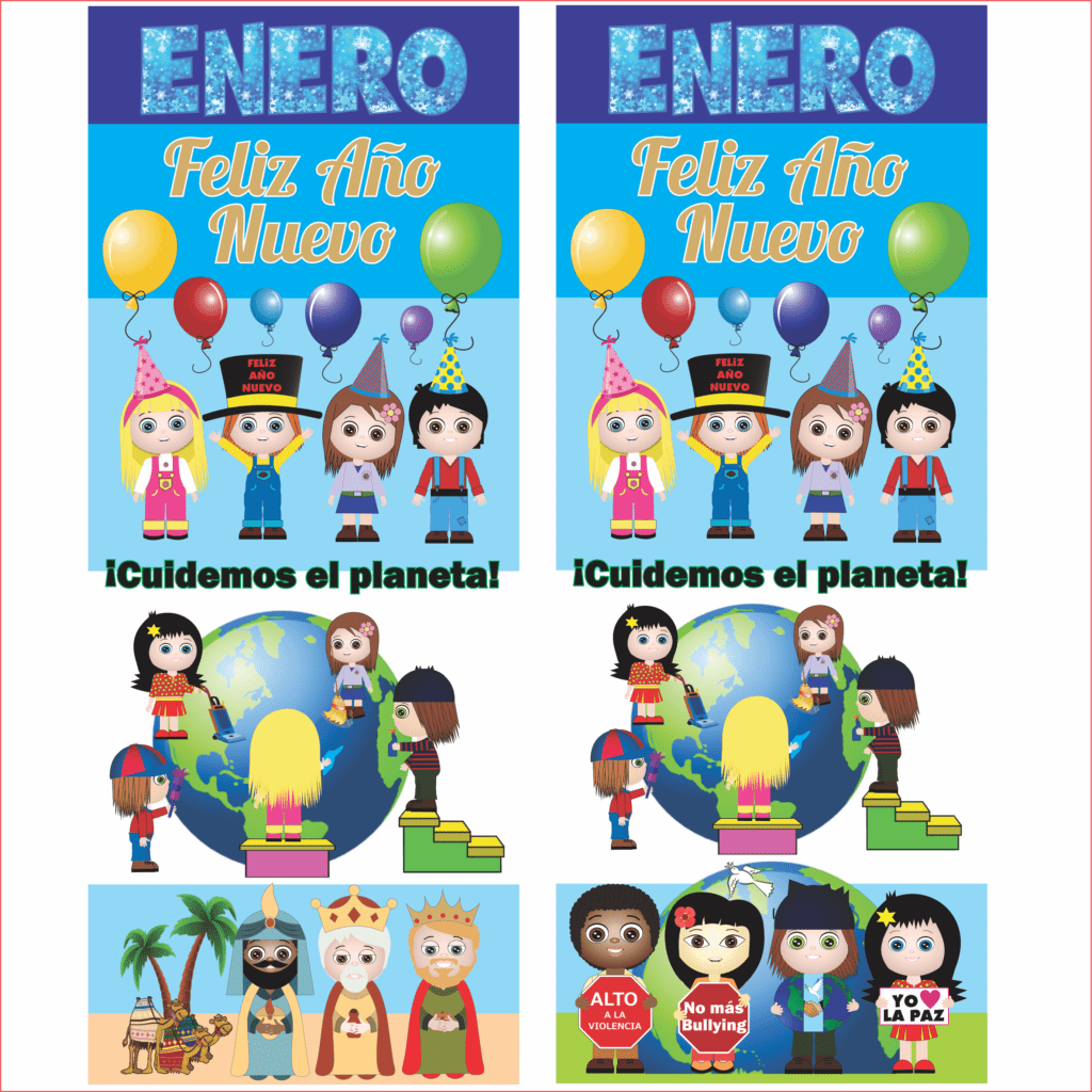 Tapiz Decoración Puerta Enero